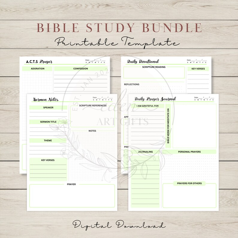 Bible Study Bundle, Bible Verse Mapping, Bible Character Study, Bible ...