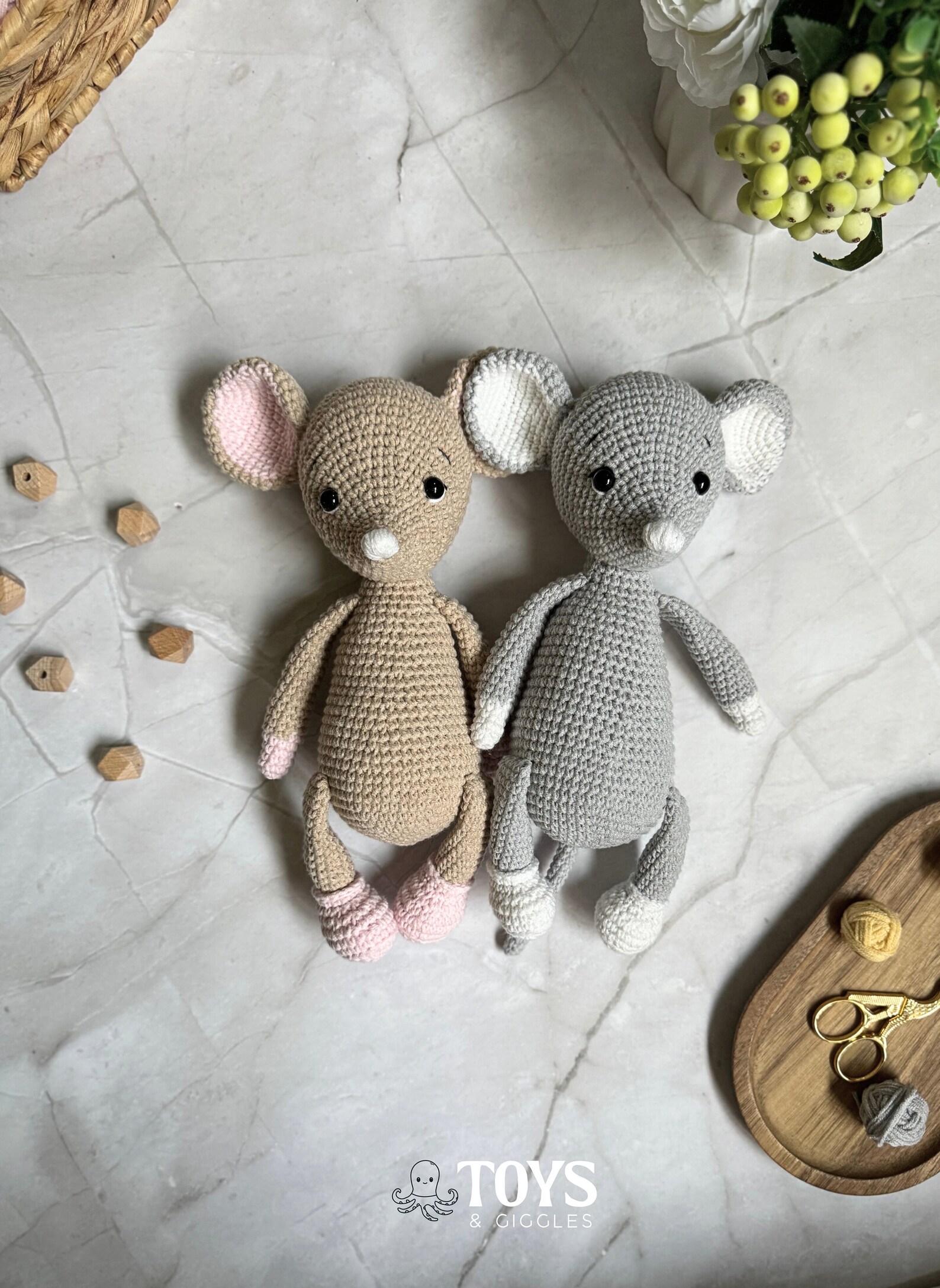 PDF Lilly & Otto the Mouse Family/crochet Pattern in English/digital ...