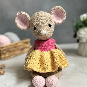 Lilly the Mouse Crochet Pattern – Amigurumi Toy PDF (english Digital ...