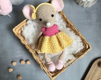 PDF Lilly & Otto the Mouse Family/crochet Pattern in English/digital ...