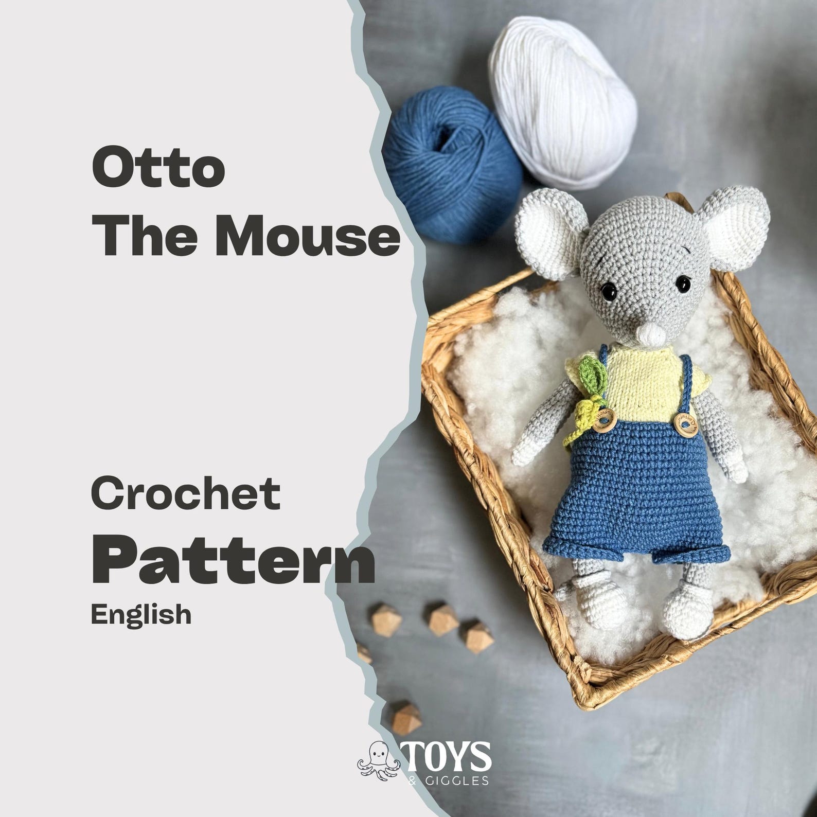 Otto the Mouse Crochet Pattern – Amigurumi Toy PDF (english Digital ...