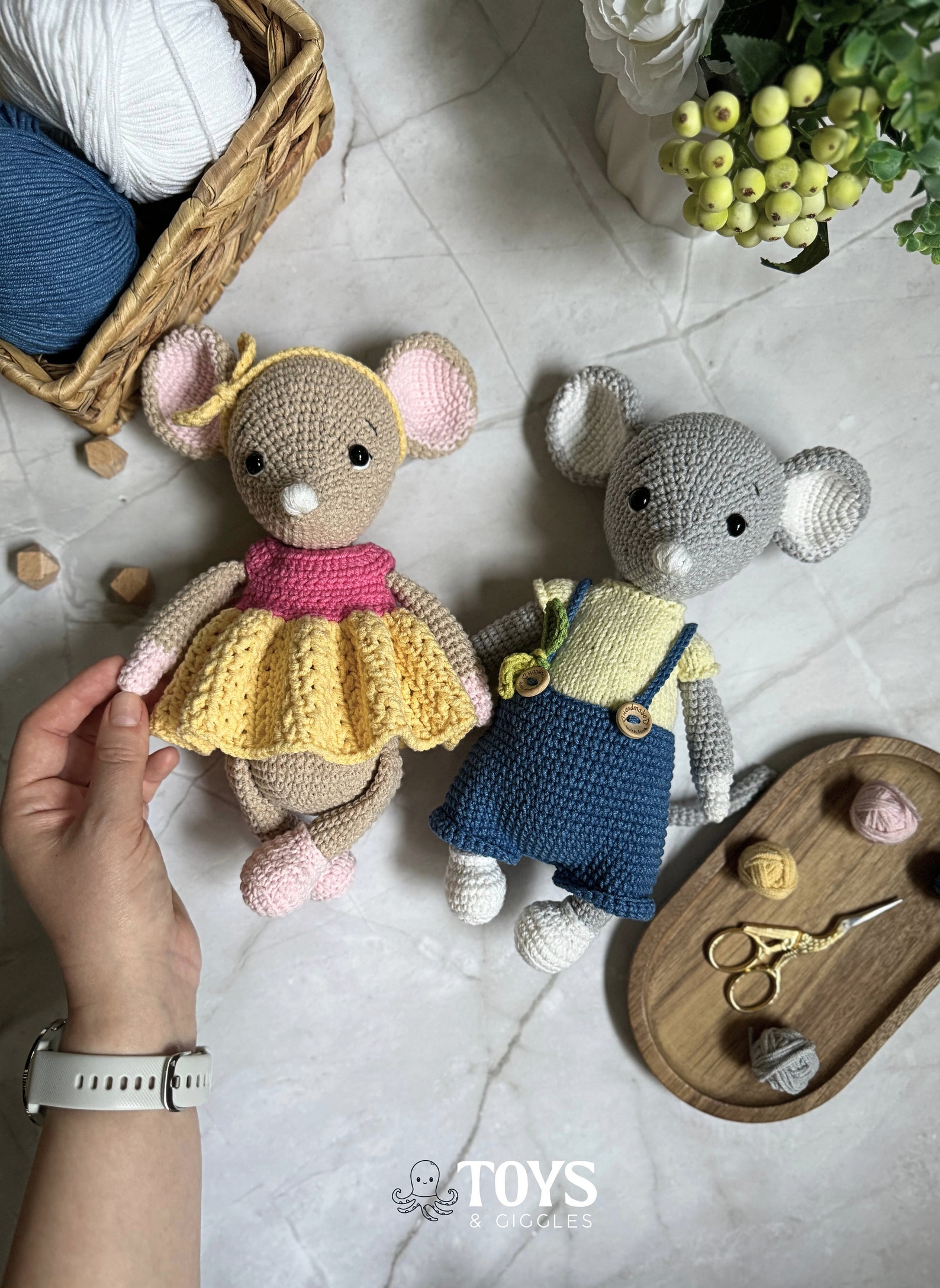 PDF Lilly & Otto the Mouse Family/crochet Pattern in English/digital ...