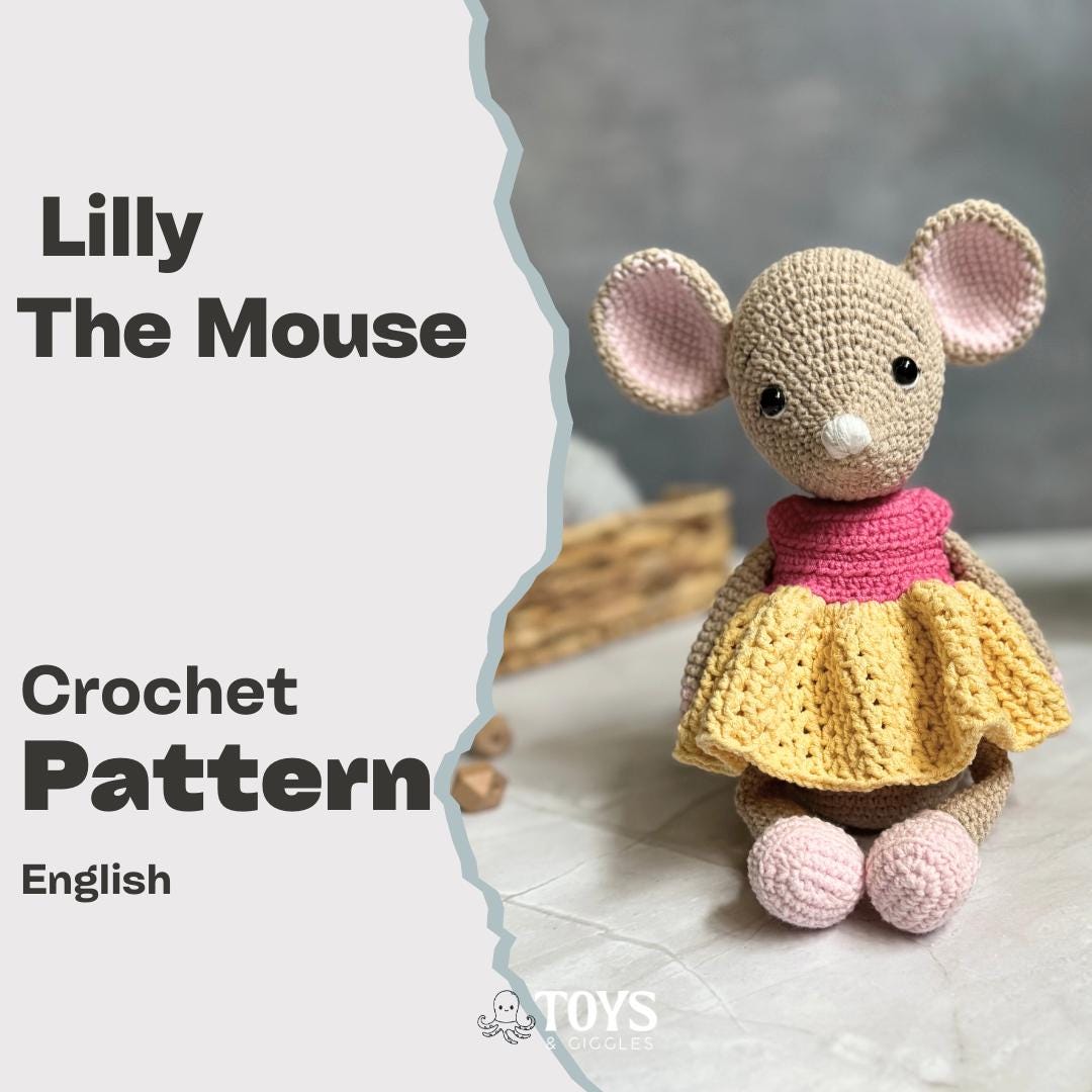 PDF Lilly the Mouse /crochet Pattern in English/digital Product/crochet ...