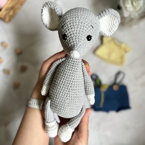 Otto the Mouse Crochet Pattern – Amigurumi Toy PDF (english Digital ...