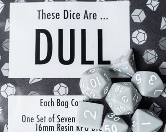 These Dice Are Cursed 7 Dice RPG Set of guaranteed Cursed Dice Great ...