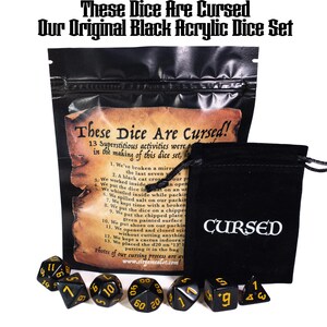 These Dice Are Cursed | 7 Dice RPG Set of "guaranteed" Cursed Dice ...