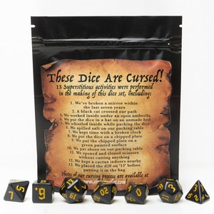 These Dice Are Cursed 7 Dice RPG Set of guaranteed Cursed Dice Perfect ...