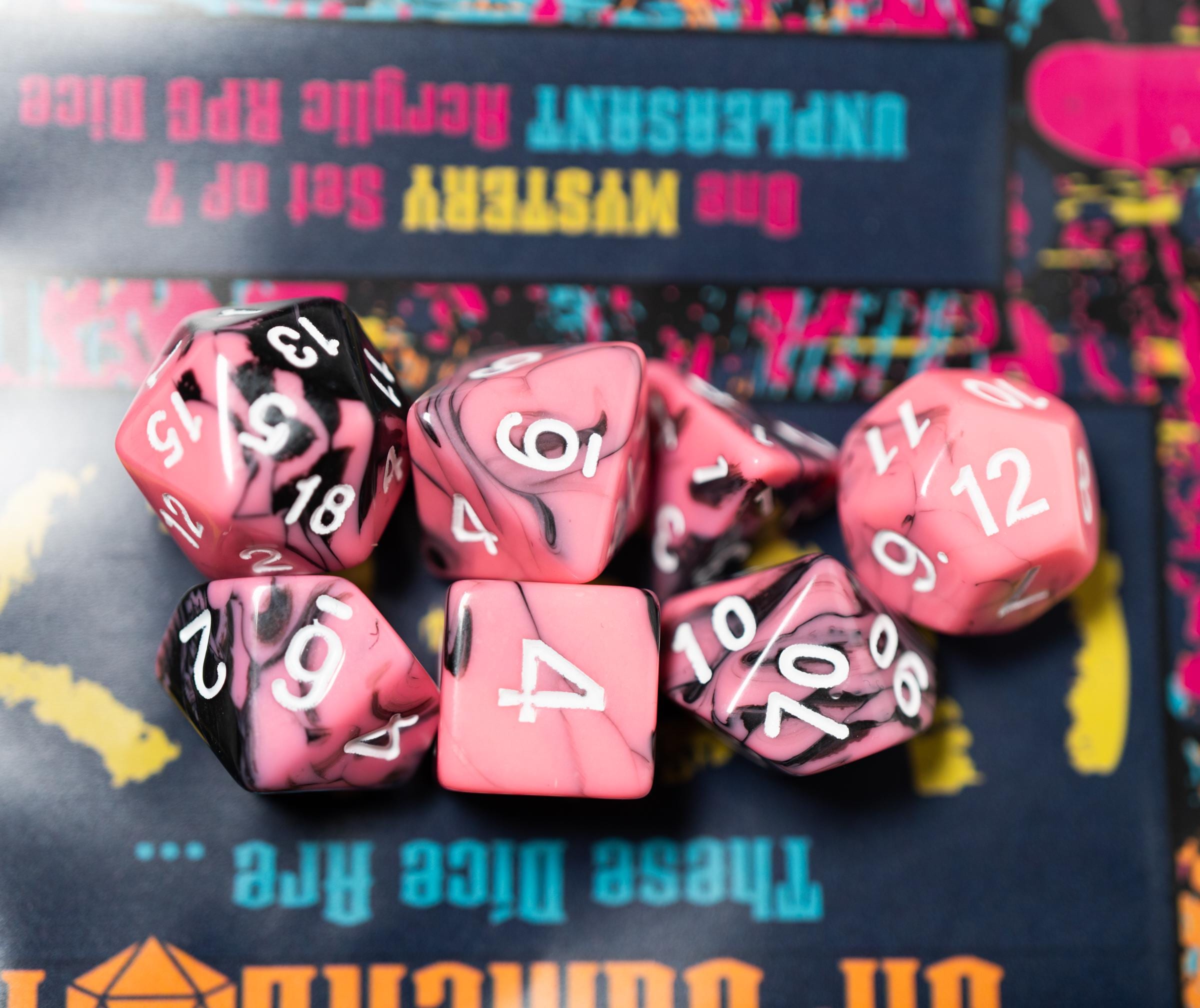 Ugly Dice Mystery Set | Funny Blind Bag Gift Idea - D20 D12 D10 D8 D6 ...