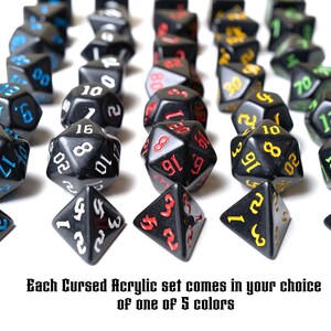 These Dice Are Cursed | 7 Dice RPG Set of "guaranteed" Cursed Dice ...