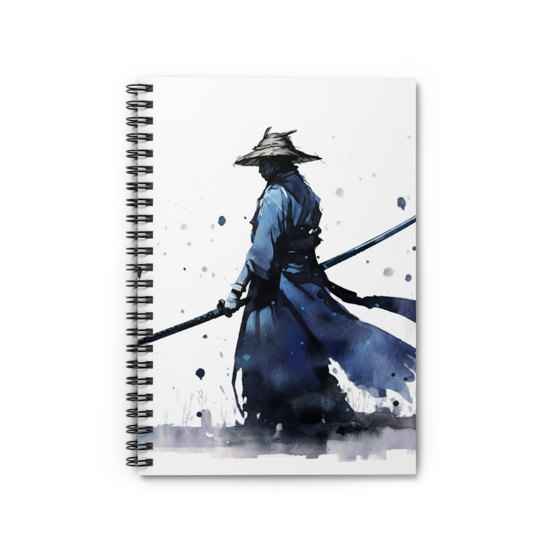 Ao the Azure Ronin: Nomadic Warrior Spiral Notebook - Etsy