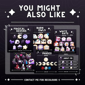 Animated Raven Pngtuber: Cozy Stream Pet (ready to Use) - Etsy