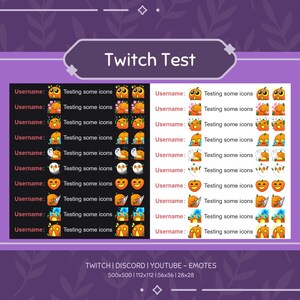 Pumpkin Emote Pack | Halloween Emotes for Twitch, Discord, Youtube - Etsy