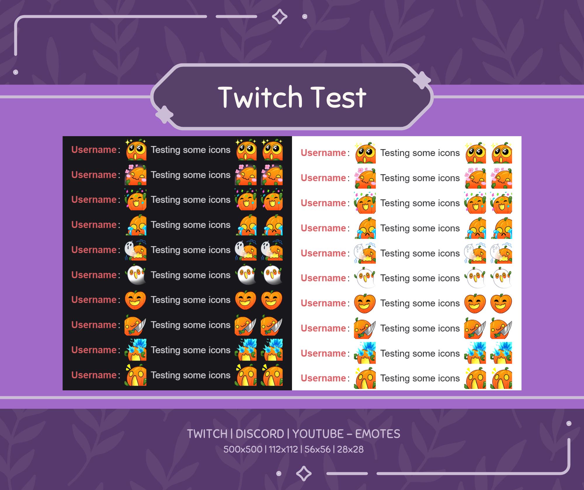 Pumpkin Emote Pack | Halloween Emotes for Twitch, Discord, Youtube - Etsy