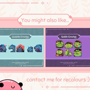 Godzilla Emote Pack 1 / Kaiju Godzilla Emotes para Twitch, Discord ...