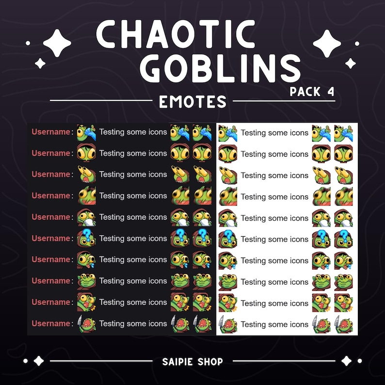 Goblin Emote Pack 4 | Gobbo Emotes for Twitch, Discord, Youtube - Etsy