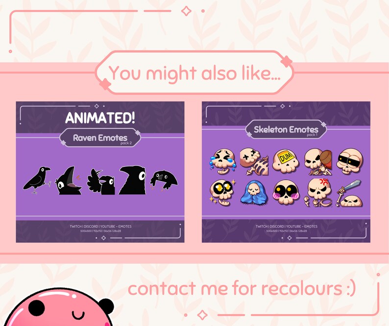 Skeleton Emote Pack 2 Skull Emotes for Twitch, Discord, Youtube - Etsy