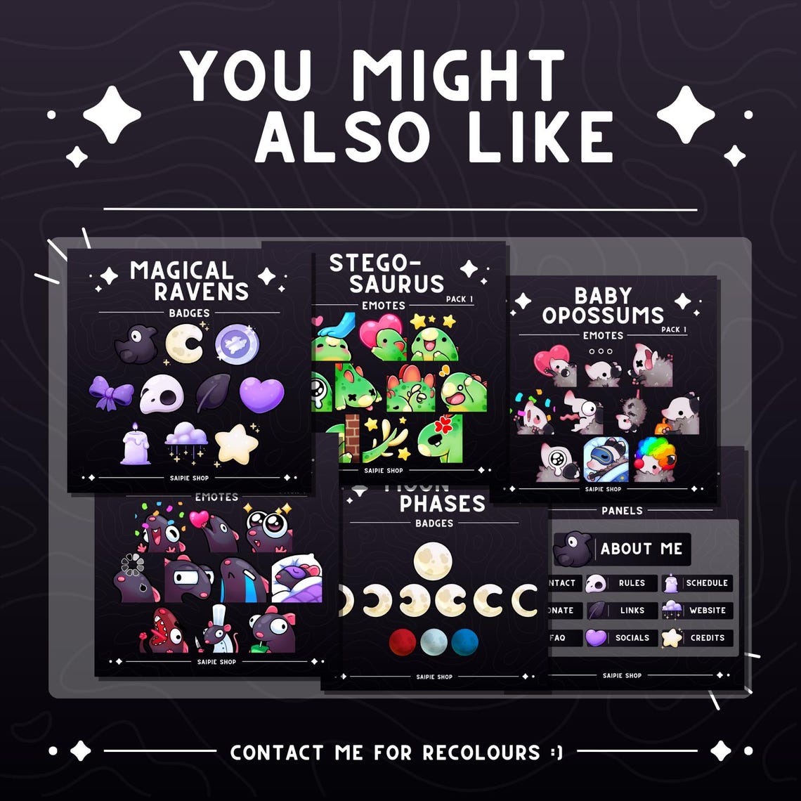 Raven & Crow Emote Pack | Blackbird Emotes for Twitch, Discord, Youtube ...