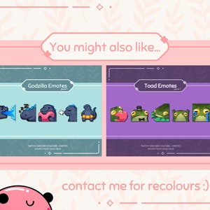 Godzilla Emote Pack 2 | Kaiju Godzilla Emotes for Twitch, Discord ...
