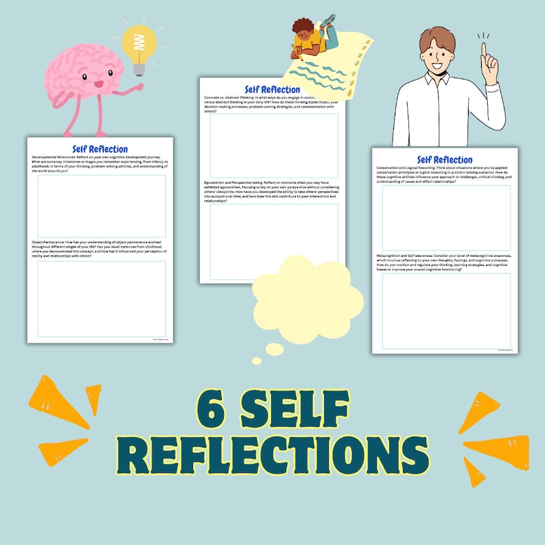 Jean Piaget Cognitive Development Theory Information Bundle Handout ...