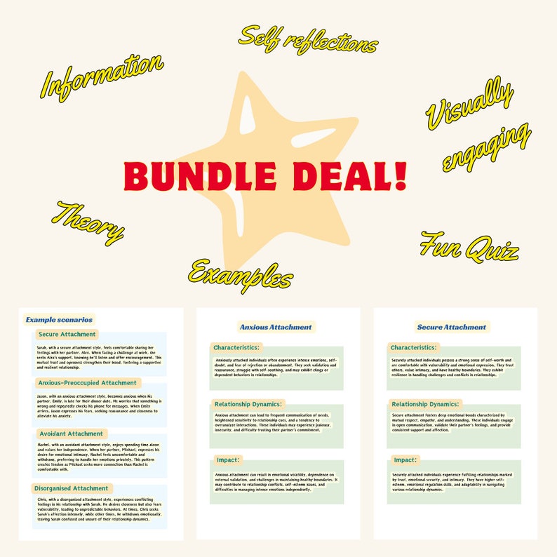 Attachment Styles Quiz, Adult Attachment Styles, Attachment Worksheet ...