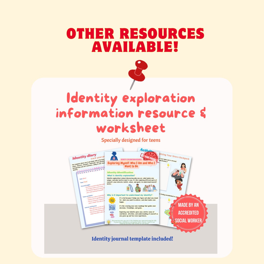 Stress Management PDF: Engaging Worksheet for Teens, Reflection ...