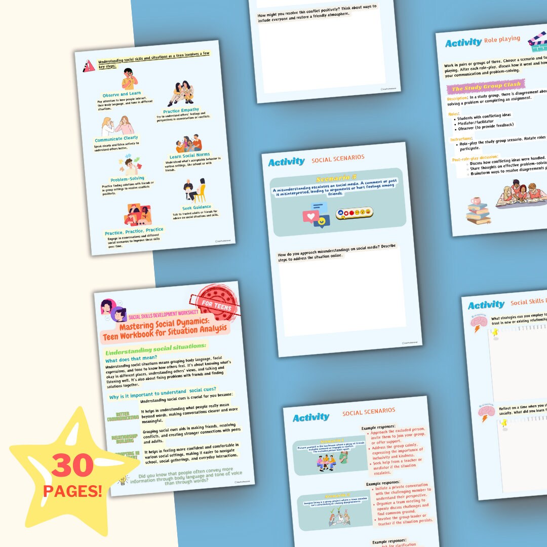 Communication Skills Resource Social Skills Worksheets Selective Mutism ...