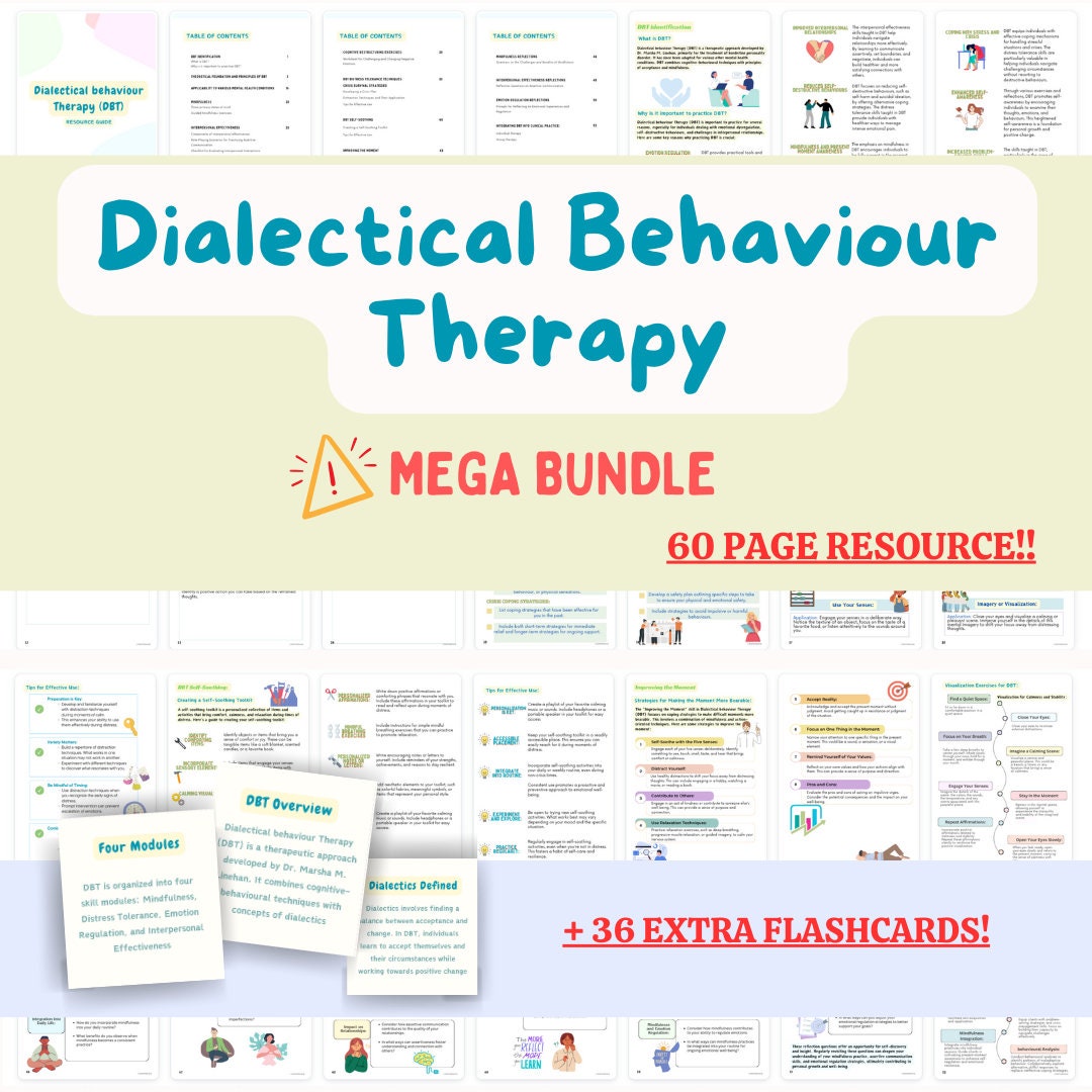 Dbt, Dialectical Behaviour Therapy PDF Book, Distress Tolerance ...