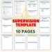 Reusable Supervision Template - Multi-page, Informative Guide for ...