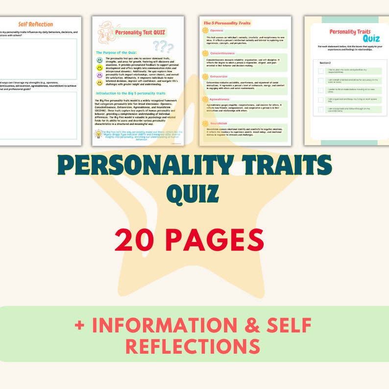 Personality Quiz, Test Me, Big 5 Personality Test, Psychological Test ...