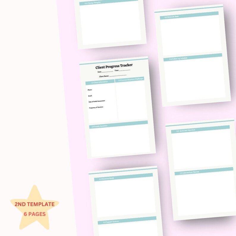 Client Record Tracker, PDF Templates, All Professions, Time Saving ...