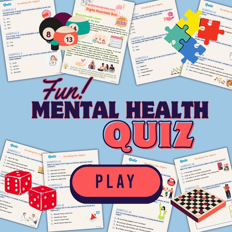 Mental Wellness Games Team Building Games Mental Health Quiz Wellness ...