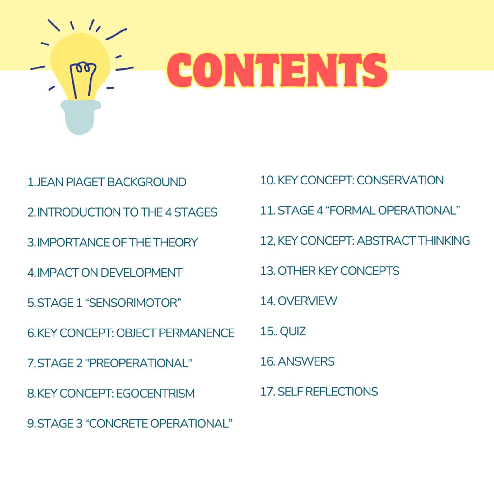 Piagets Cognitive Developmental Theory, Sensorimotor Stage ...