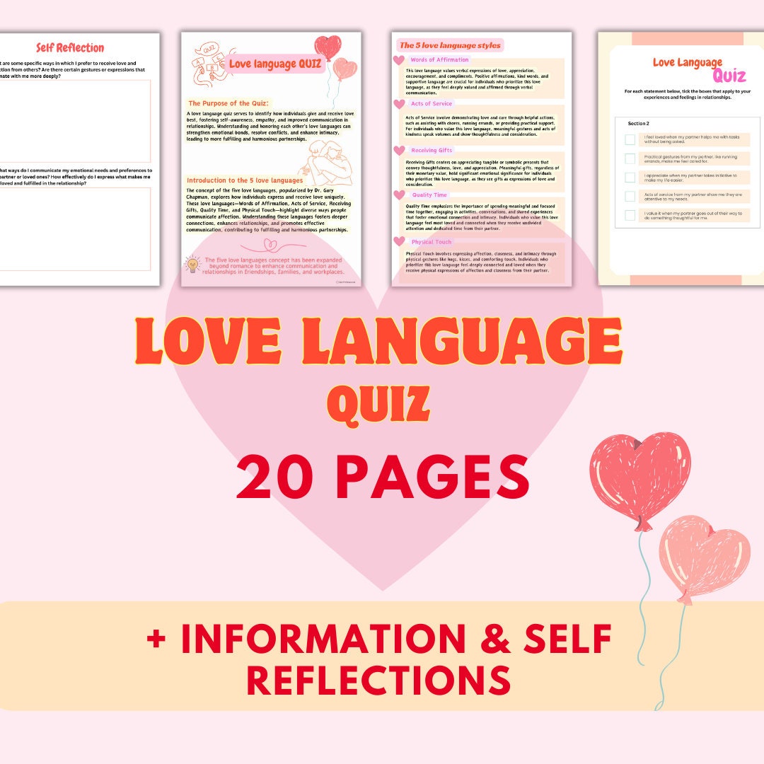 Love Languages Quiz, 5 Love Languages, Gary Chapman, Asl, Acts of ...