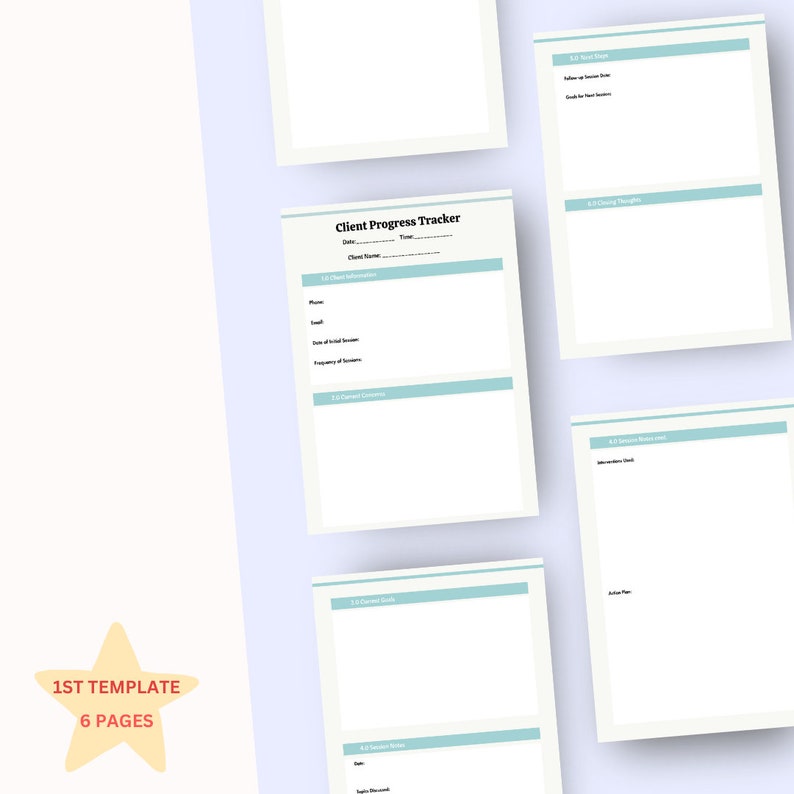 Client Record Tracker, PDF Templates, All Professions, Time Saving ...