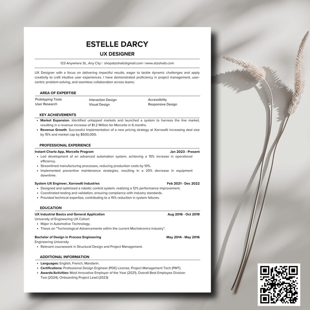 ATS Friendly Resume Templates Minimal Canva Cvs Modern Creative ...