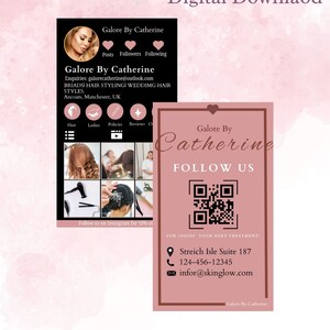 Instagram Style Businesscard Canva Templates Perfect Makeup Artists ...