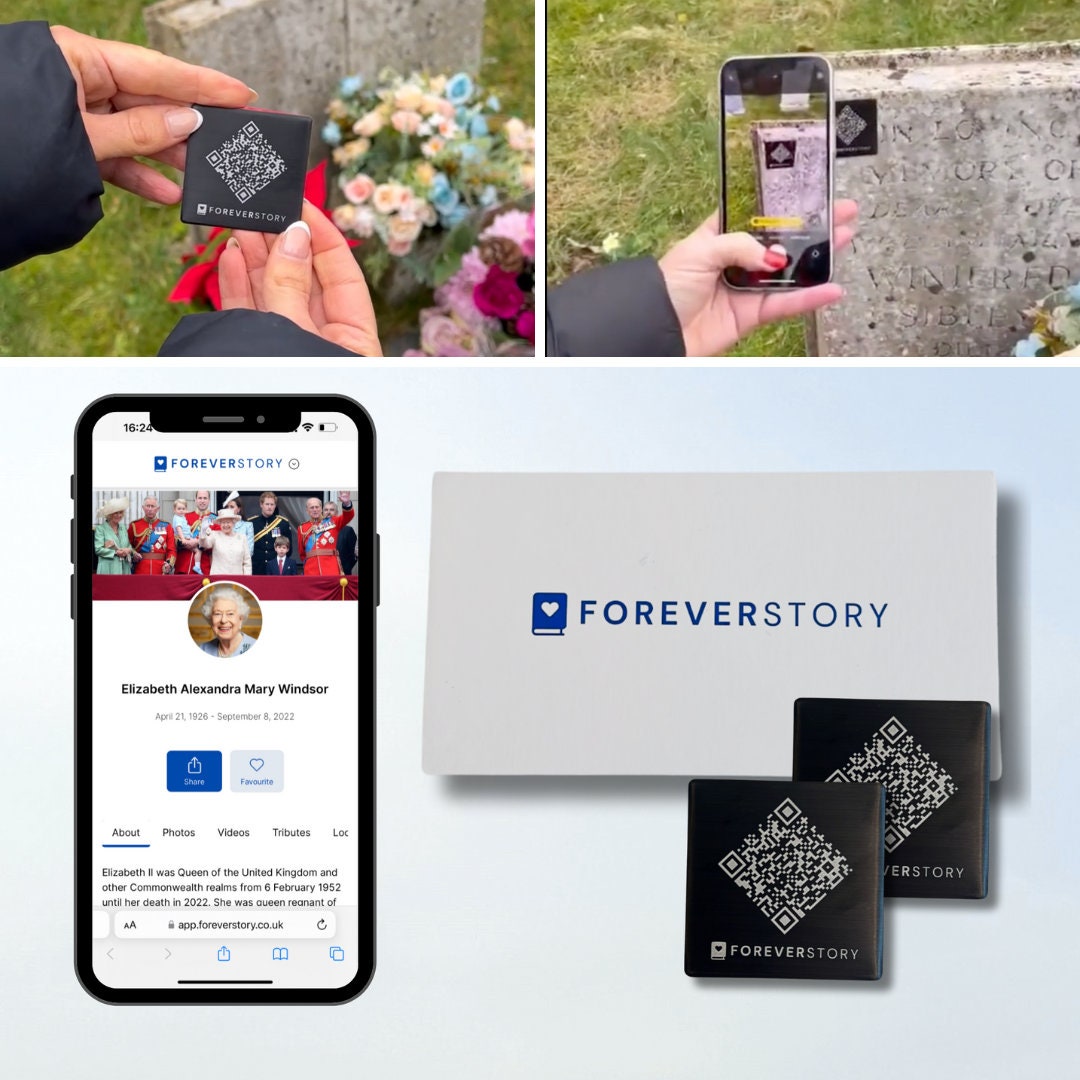 QR Code Medallion & Digital Profile for Your Loved One Memorial Tribute ...