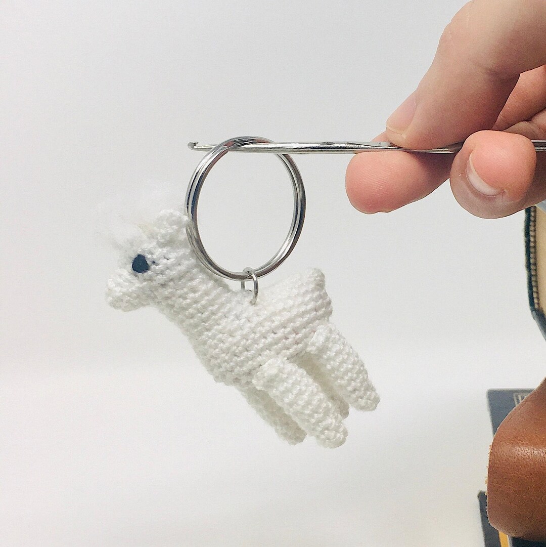 Alpacas Mini Crocheted Key Chain - Etsy