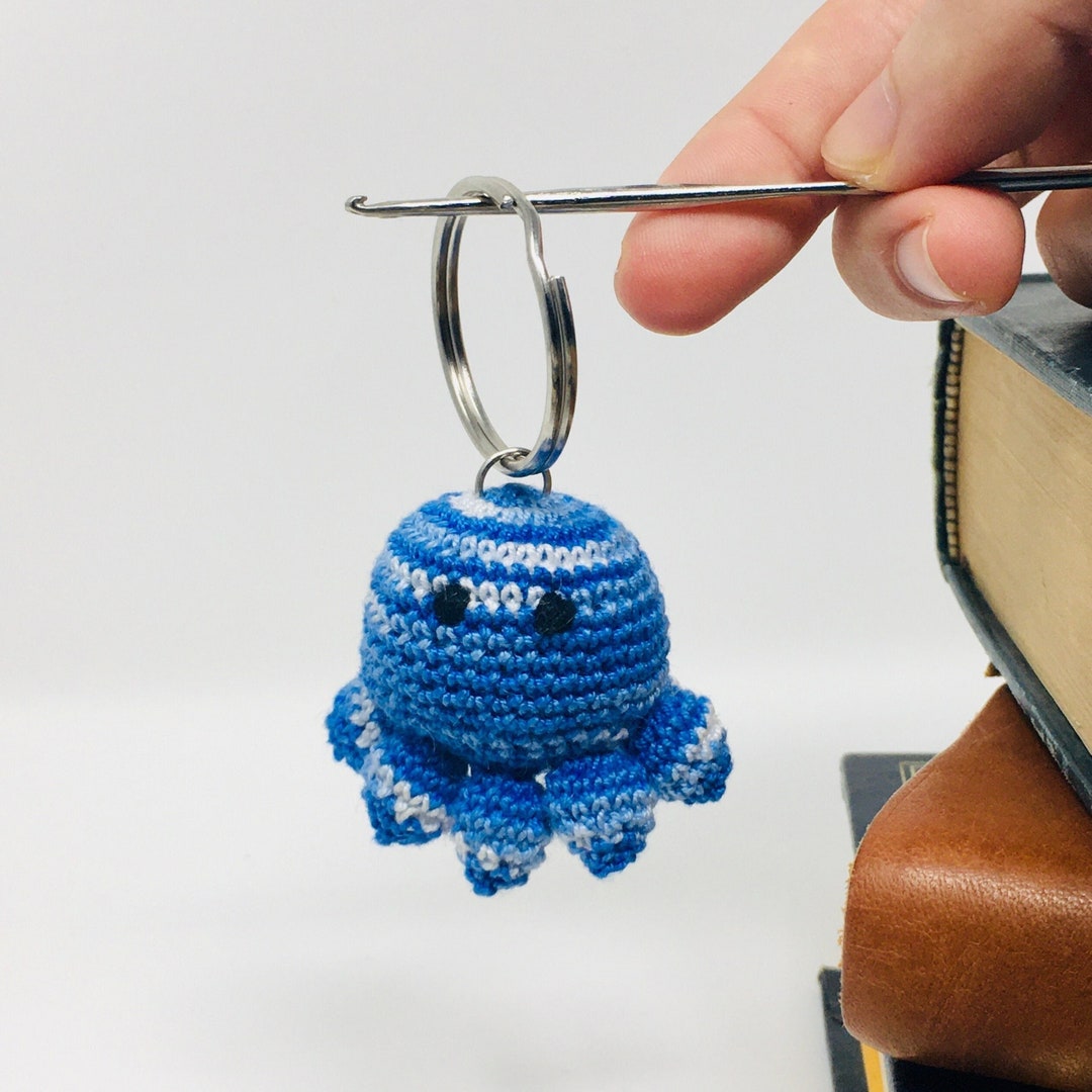 Octopuses Mini Crocheted Key Chain - Etsy