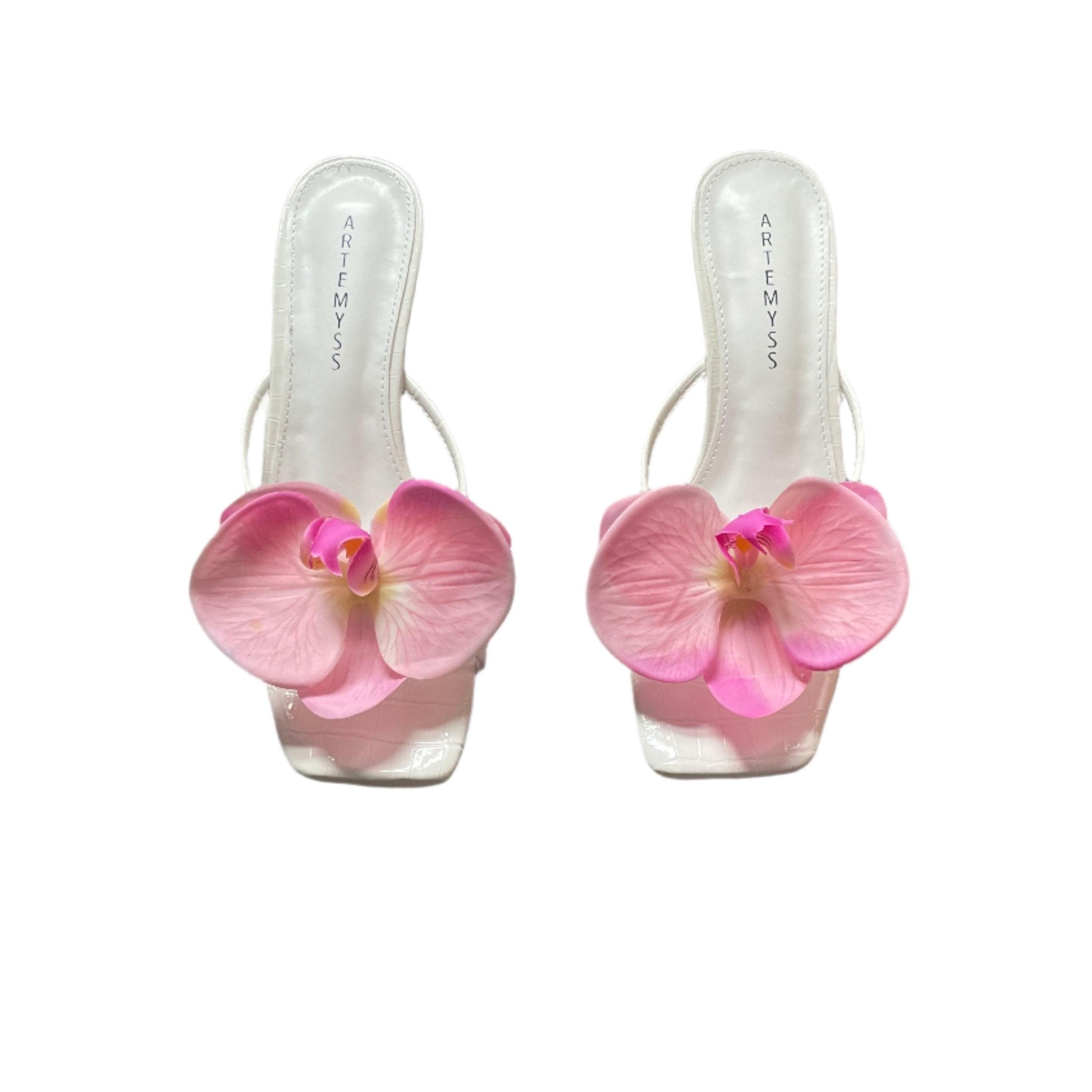 Carli Light Pink Orchid White Sandal - Etsy