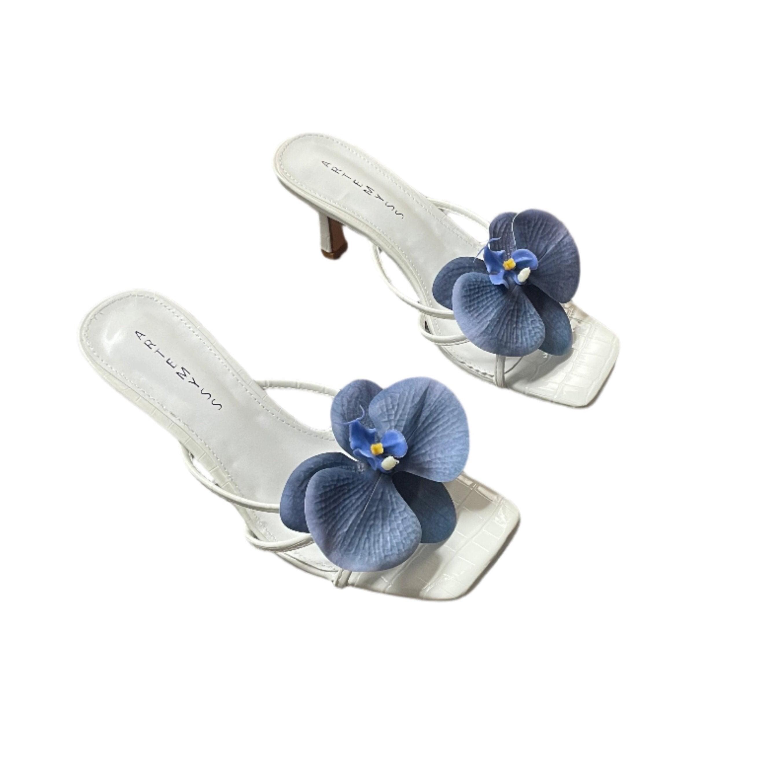 Stormy Blue Orchid Sandal - Etsy