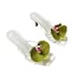 Vivian Olive Green Real Touch Orchid Flower Heels - Etsy