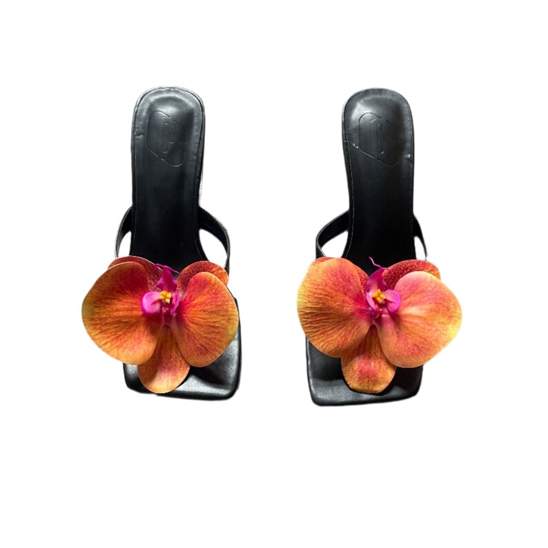 Cindy Orange Orchid White Sandal - Etsy