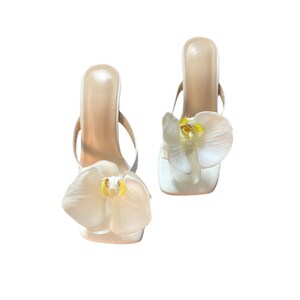 Artemis White Orchid Sandal - Etsy