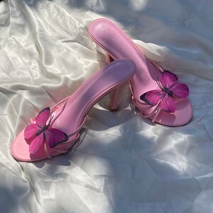 Charlotte Pink Butterfly Sandal - Etsy