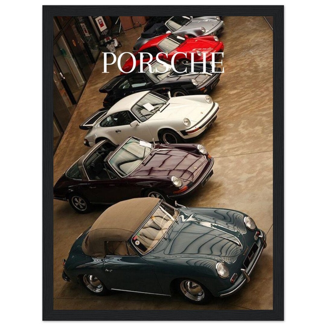 Porsche Generations Poster - Etsy