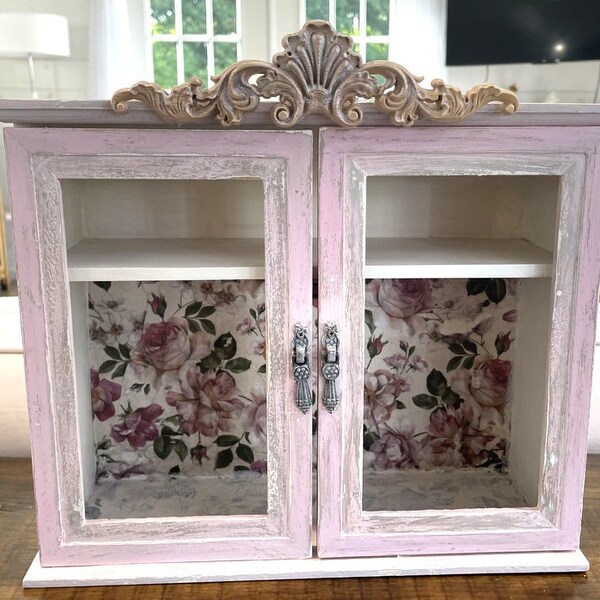 Shabby Chic Wall Cabinet - Etsy