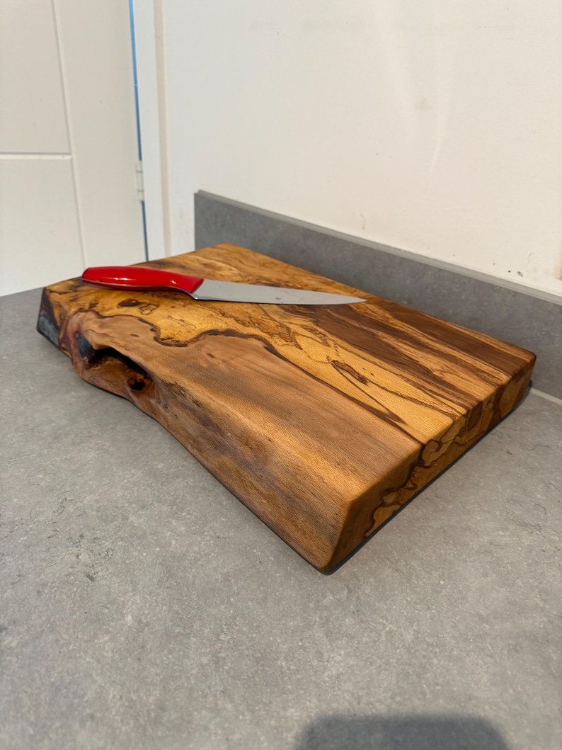 Massive Live Edge Beech Chopping Board (spalted Beech) | Extra Thick ...