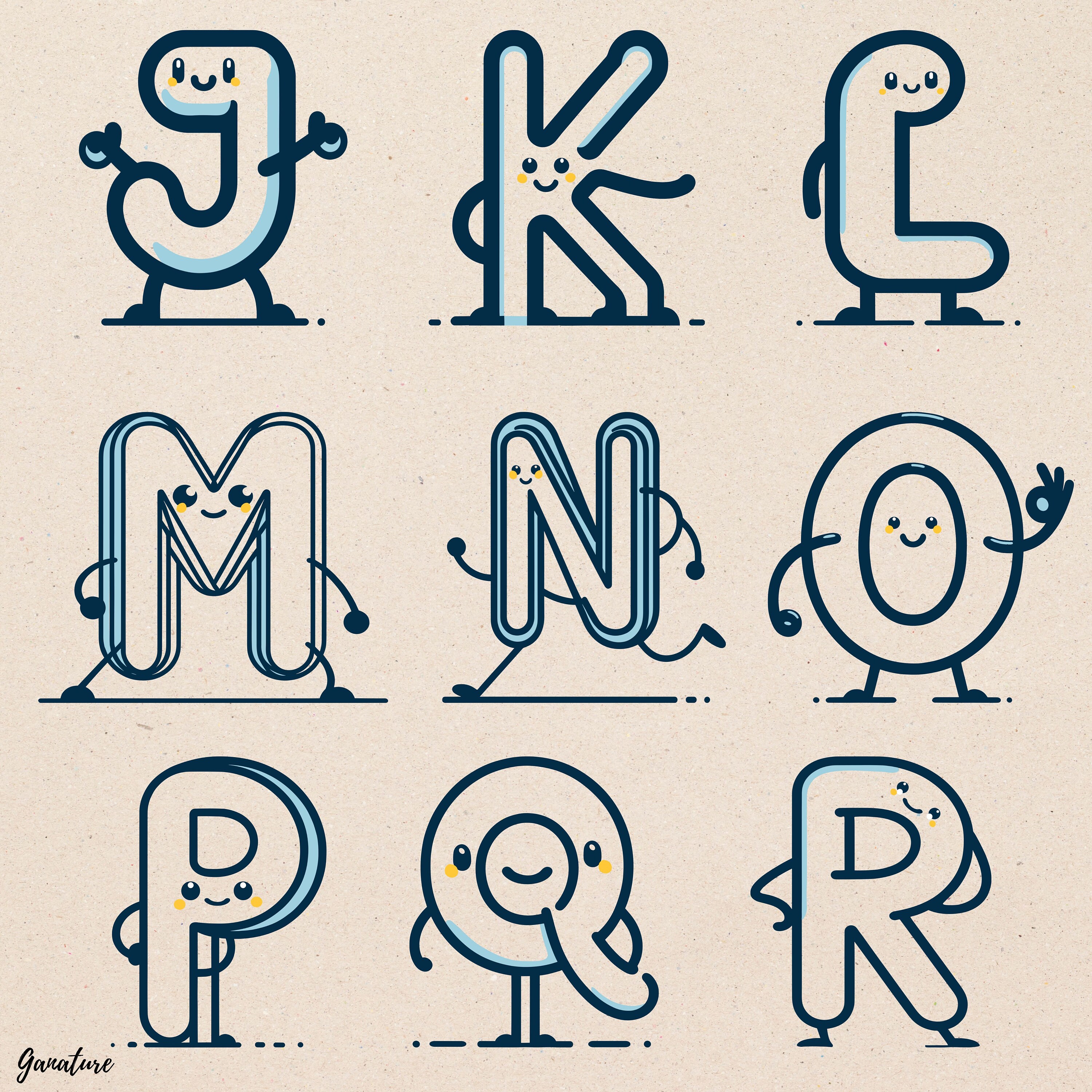 Alphabet Cartoon SVG, Doodle Font, Cute Letters, Alphabet PNG, Cartoon ...
