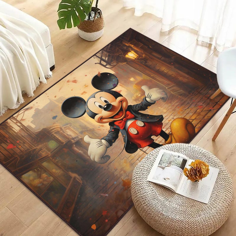 Mickey Mouse Carpet Round - Etsy